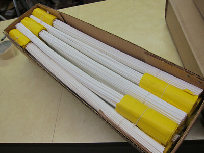 Case of 1000 Yellow Survey Stakes Utility Marking Flags w/23.75" PVC ...