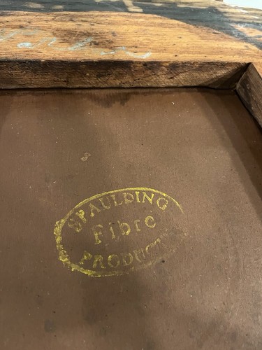 Antique Spaulding Pressed Back Chairs Leather Crafted Seat | eBay