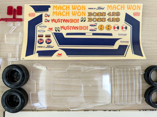 SUPER RARE! **NIB VINTAGE AMT MACH WON MUSTANG FUNNY CAR KIT *SEALED ...