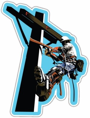 Electrical Lineman Electric Line Worker Car Bumper Window Sticker Decal ...