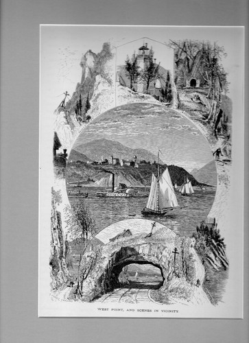 Hudson River WEST POINT Scenes 1874 Antique illustration by Harry Fenn ...