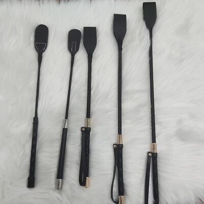 PU Leather Straight Whip Horse Riding Crop Whip Flogger for Equestrian ...