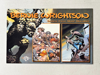 1994 BERNIE WRIGHTSON SERIES II MORE MACABRE DELUXE PROMO #17 2 CARD ...