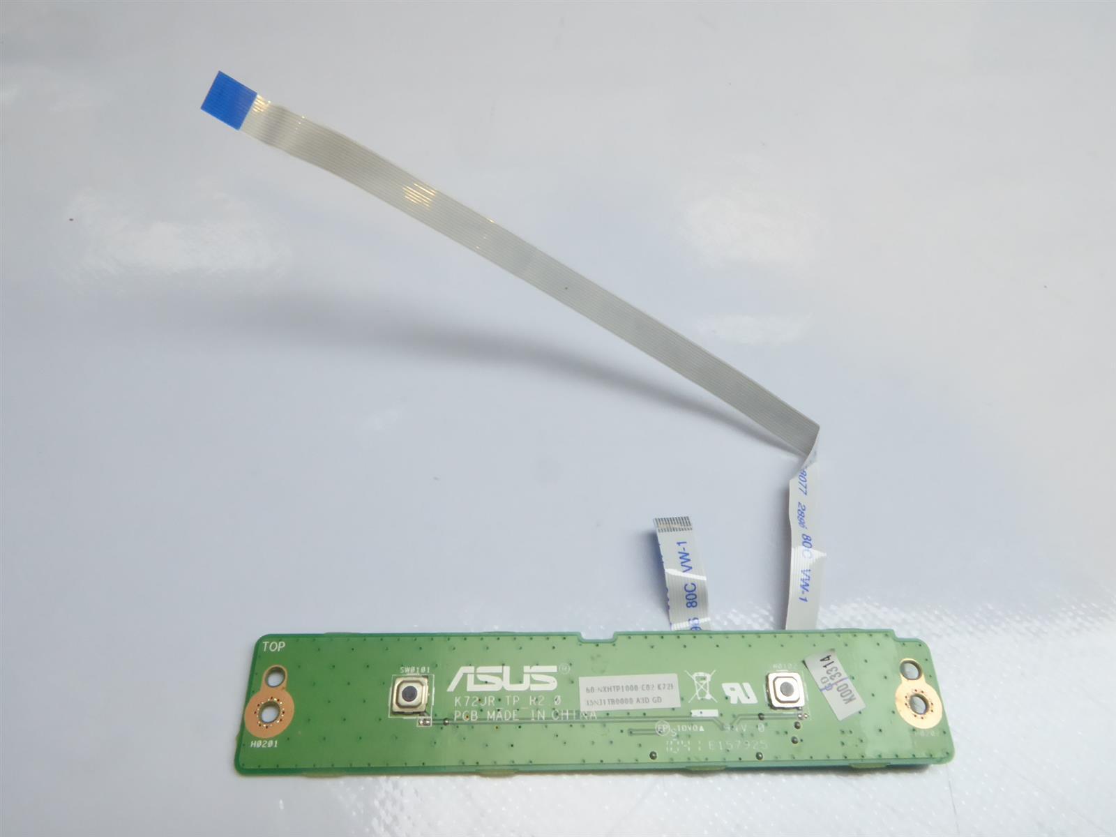 Asus K72JR Touchpad Maustasten Board mit Kabel 60-NXHTP1000-C02 #2954 ...
