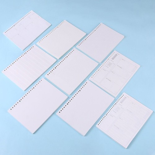 Notebook Refill Paper A4 A5 B5Kraft Grid Dot Blank Planner School ...