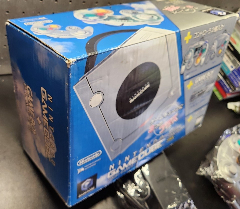 Nintendo Platinum Silver GameCube GameBoy Player & Box-Excellent- Plays ...