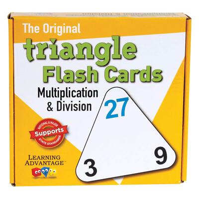 Learning Advantage CRE4552 Triangle Mult Div Flashcards | eBay