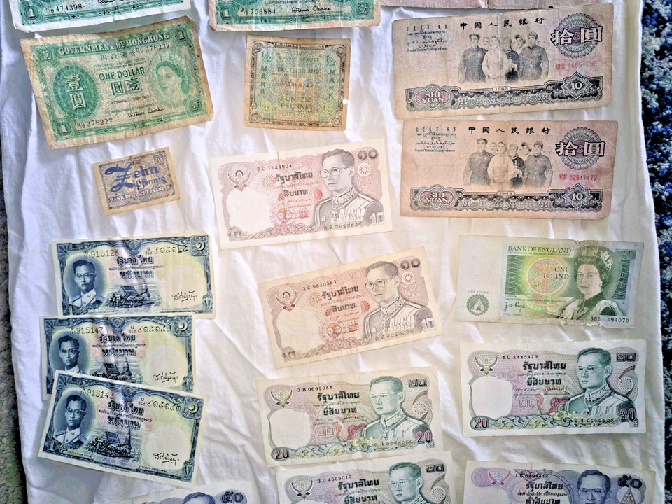 Foreign paper currency lot Assortment of Countries 46 pieces | eBay