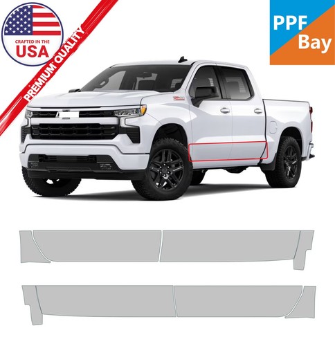 For Chevy Silverado 1500 2022-2025 DoorPanel Paint Protection Film ...