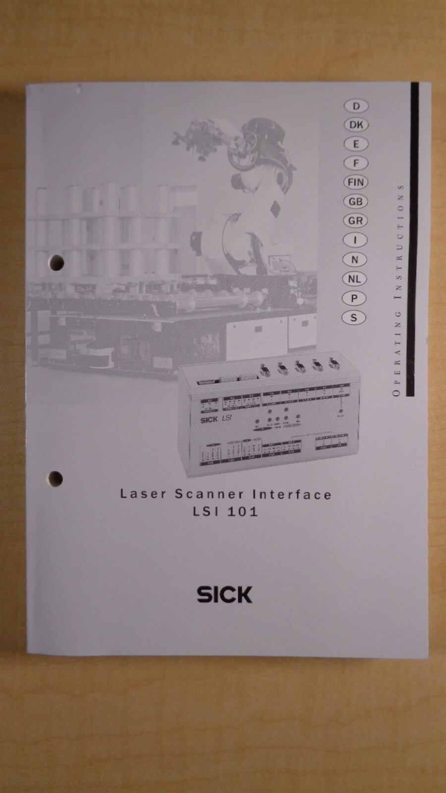 SICK Laser Scanner Interface LSI 101 Operating Instruction Manual 6C B3 ...