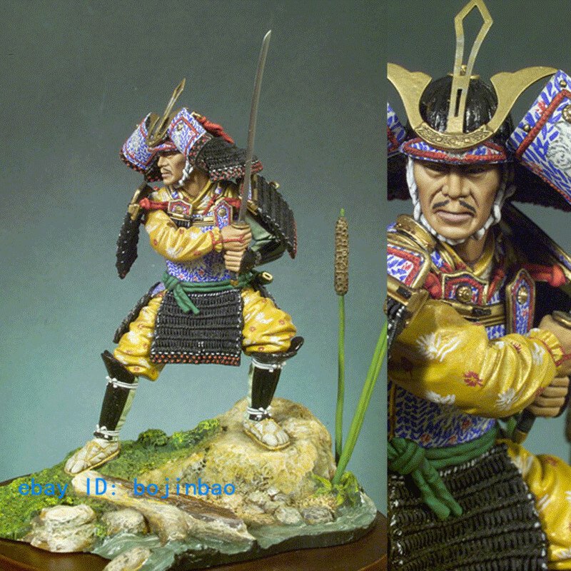 1/18 90mm Ancient Japan Samurai Resin Model Kits Unpainted Statue ...