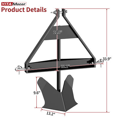Middle Buster for Category 1 Cat 1 3 Point 3 Pt Quick Hitch Tractors ...