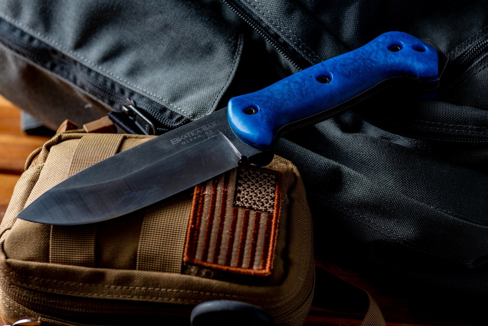 Made-To-Order Customized Becker Ka-Bar BK2 Knife - Fixed Blade Camp ...