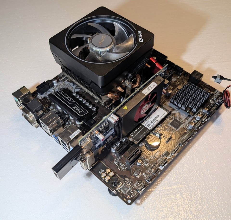 MSI B450M PRO-VDH Max PC, AMD Ryzen 9 3900X, Ram/OS/Small Gpu, Runs ...