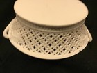 Vintage Leedsware Classical Creamware Pierced Double Handled Dish or ...