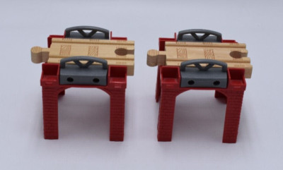 Red Stacking Cross Riser Track Thomas Tank & Friends Wooden Railway ...
