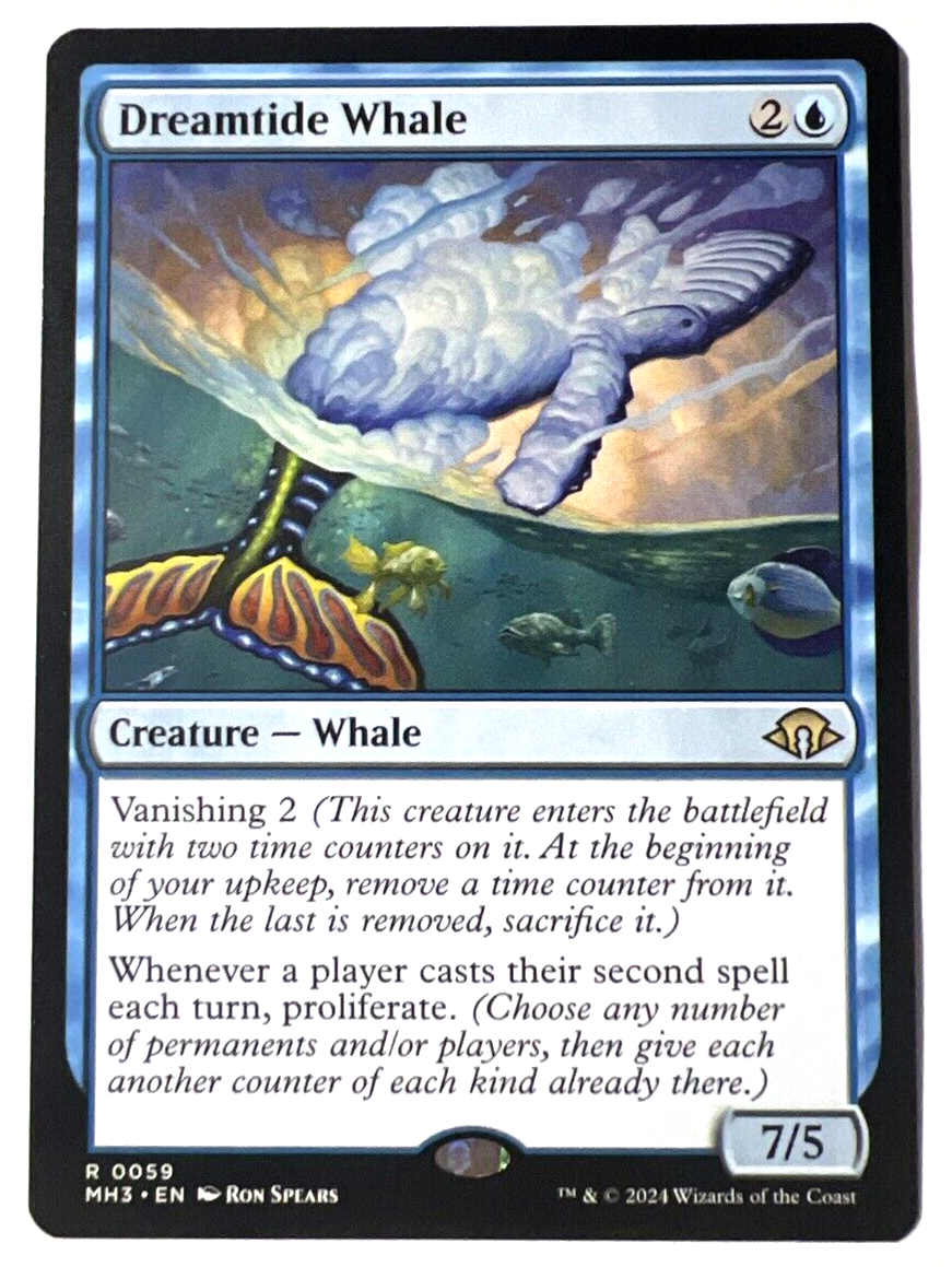 DREAMTIDE WHALE MAGIC THE GATHERING RARE CREATURE MODERN HORIZONS 3 | eBay