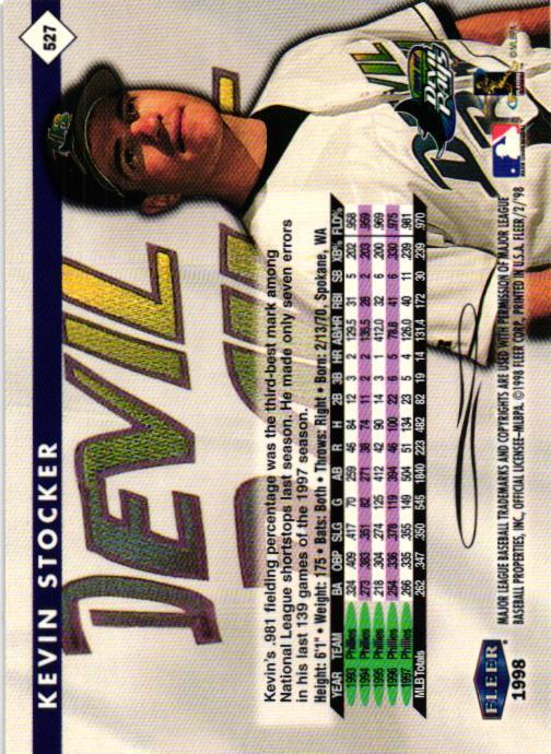 1998 Fleer Tradition #527 Kevin Stocker | eBay