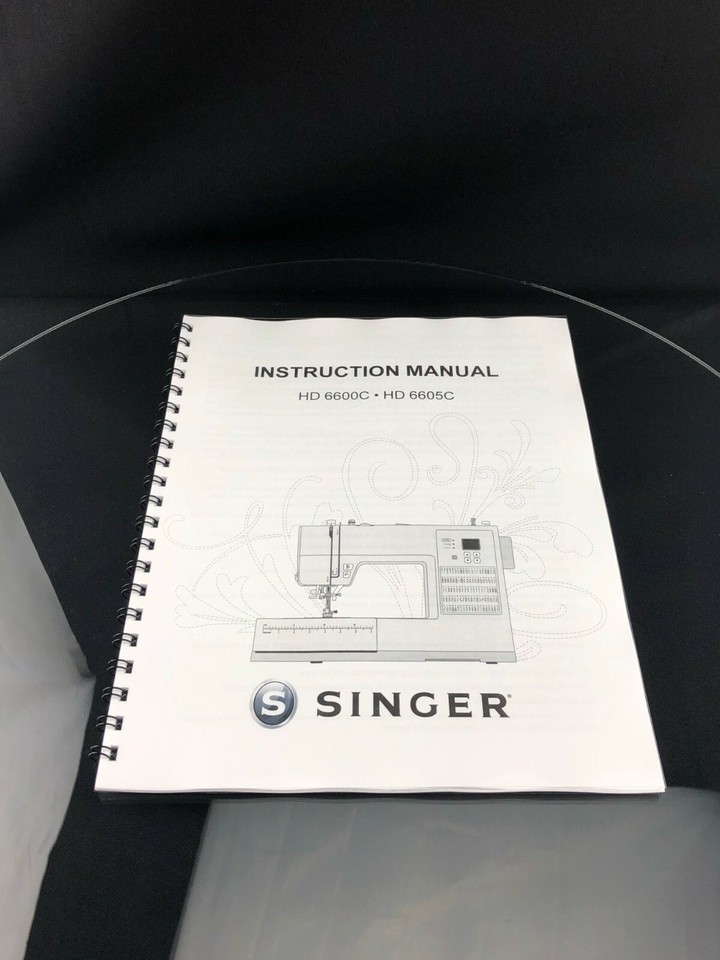 Singer HD 6600c 6605C Sewing Machine User Guide Instructions Printed ...