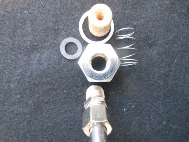 HOT ROD ROCHESTER 2G FUEL LINE KIT WITH GAUGE SB CHEVY TRI POWER ...