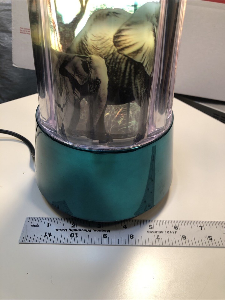 VTG 2000 RABBIT TANAKA Lighted Rotating African Safari Motion Lamp ...