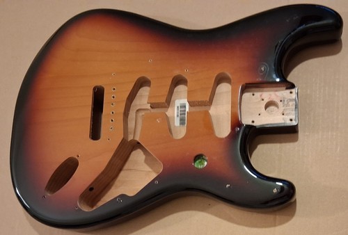 Genuine Fender 60's Stratocaster body 3 Tone Sunburst Strat MIM vintage ...