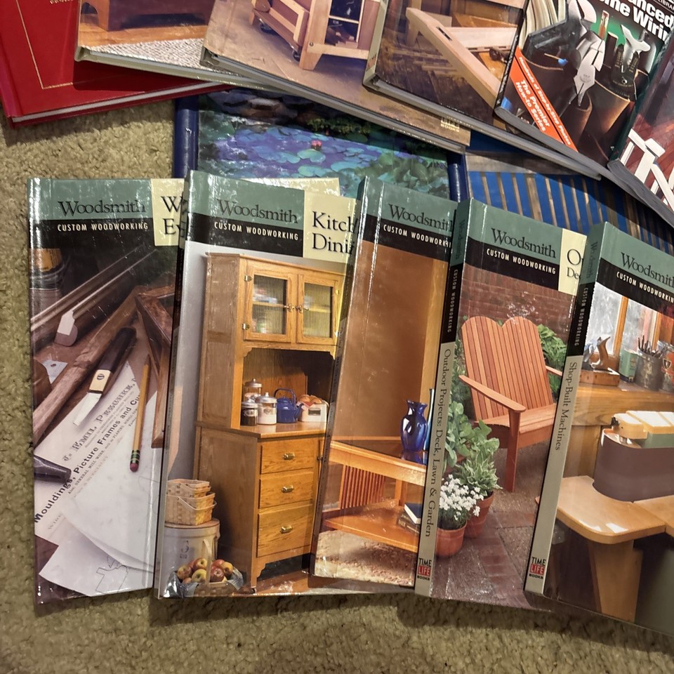 Time Life Books Woodsmith Woodworking & More Lot Of 13 Indoor Outdoor ...