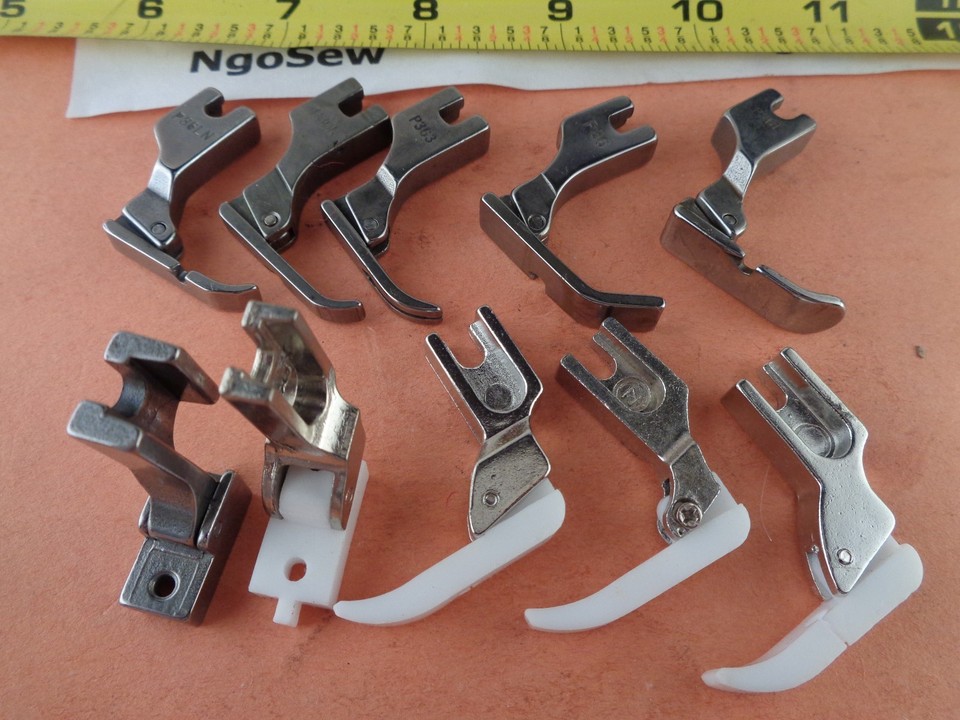 INDUSTRIAL SEWING MACHINE CONSEW 230 10 PIECE ZIPPER FOOT SET | eBay