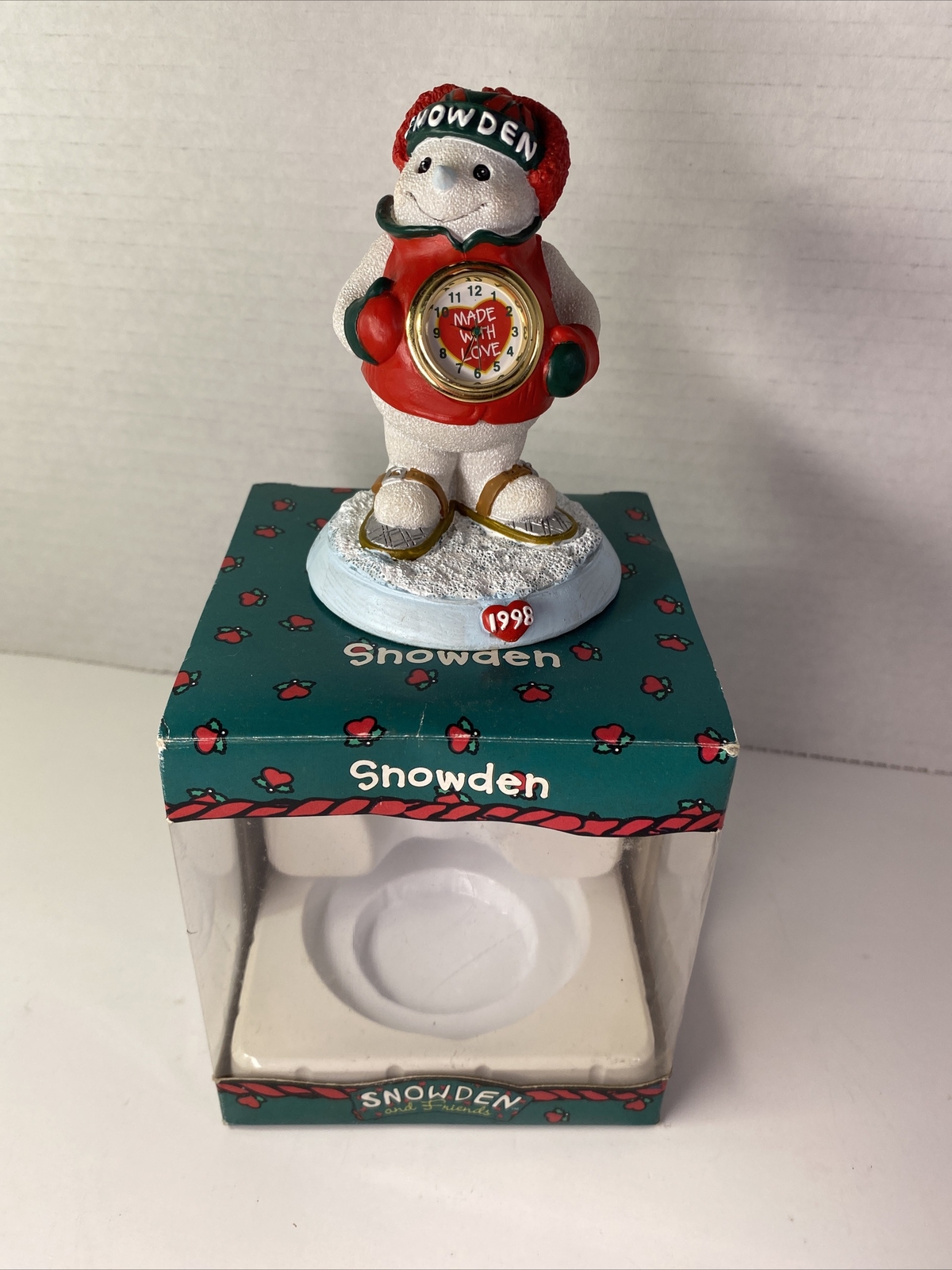1998 Snowden Snowman Clock Figurine (clock Doesn’t Work) | eBay