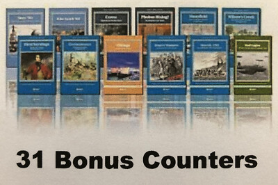 MUSKET and SABER Series EXPANSION. 26 Bonus Counters. UNPUNCHED ...