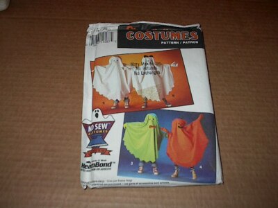 Simplicity Pattern 8648 ~ Boy's & Girls' No-Sew Ghost Costume w ...