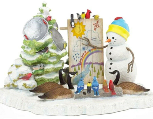 Lenox A Snowy Forecast Snowman Figurine 2019 Weatherman by Lynn ...