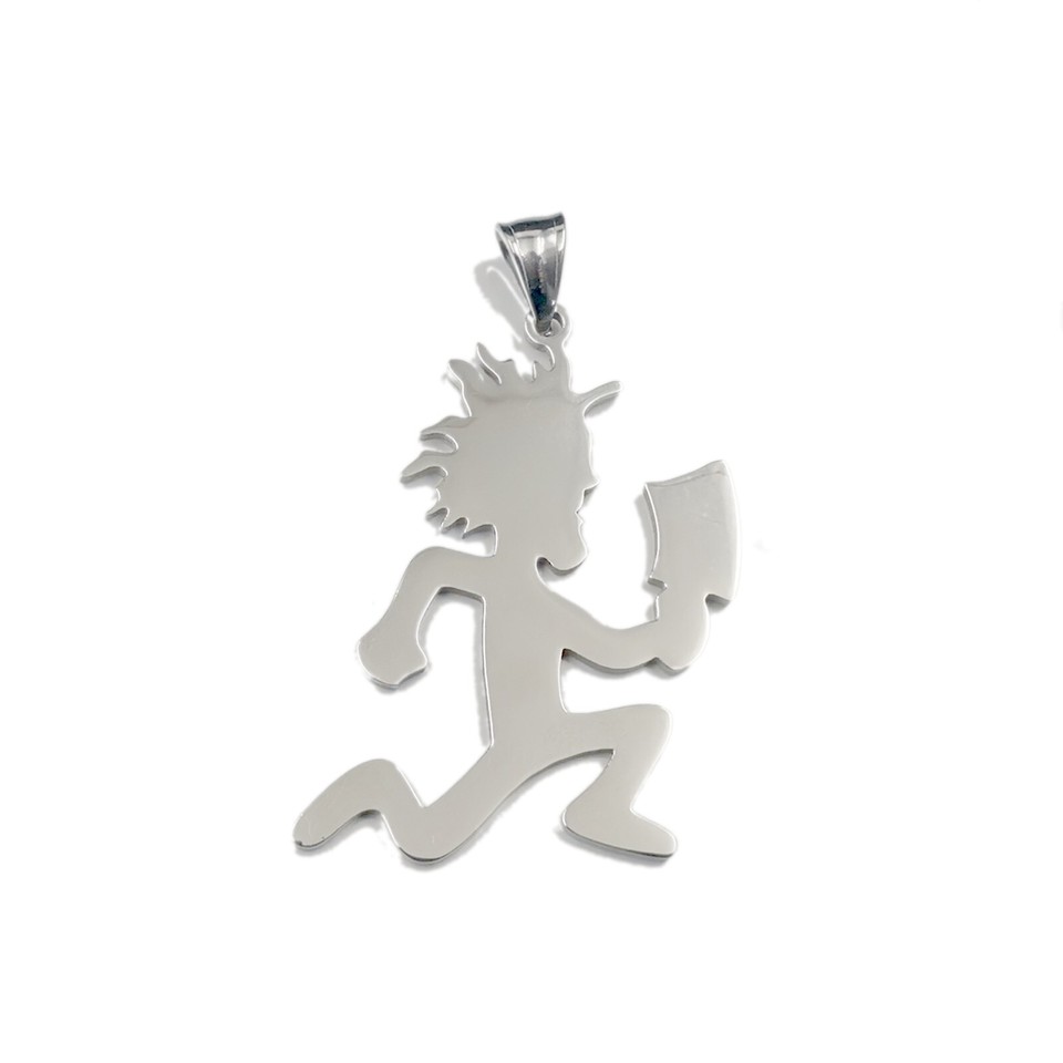 HATCHETMAN ICP charm Stainless steel pendant with chain necklace 18/24 ...