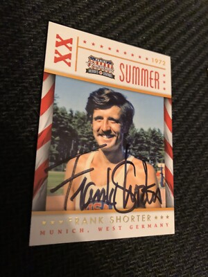 Frank Shorter Olympic Legend SIGNED CARD Autographed | eBay