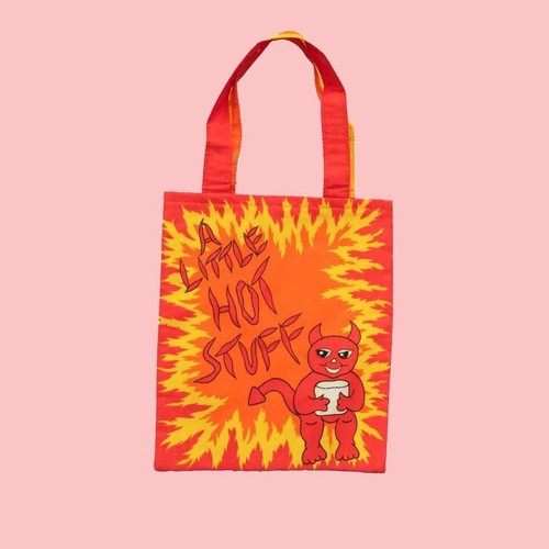 Devil Little Hot Stuff Bag Beautiful Vintage Fire Flames and Devil ...