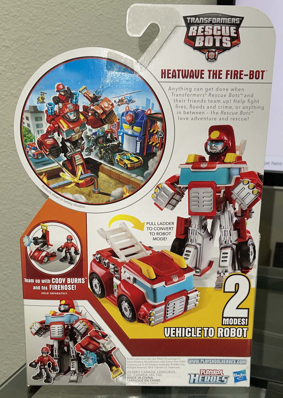 Hasbro Transformers Rescue Bots - Heat Wave The Fire-Bot Action Figure ...