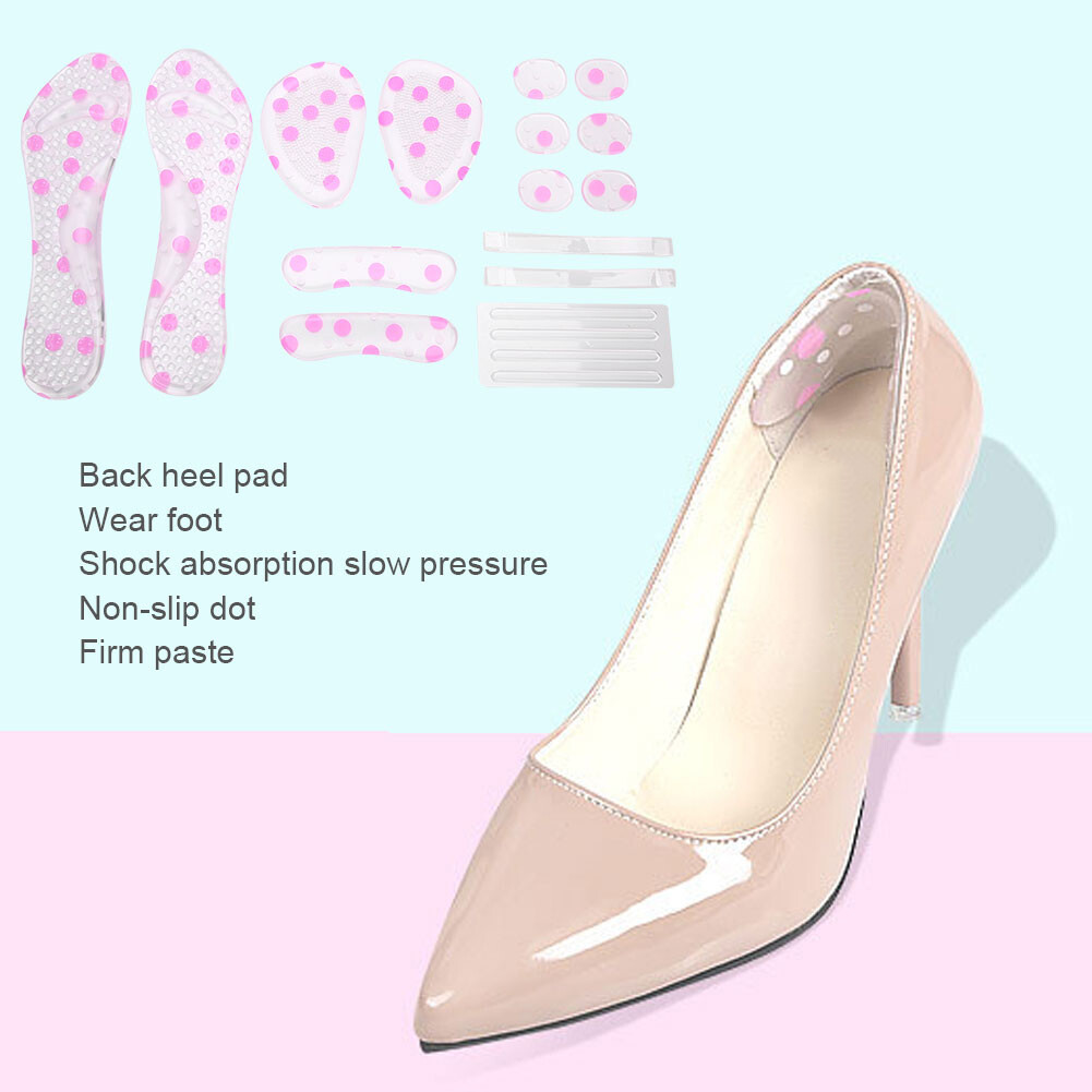 Shoe Insole Pad Forefoot Cushion Sticker Gel Heel Inserts Foot Care ...