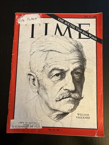 Time Magazine July 1964 William Faulkner Library Subscription Copy! | eBay