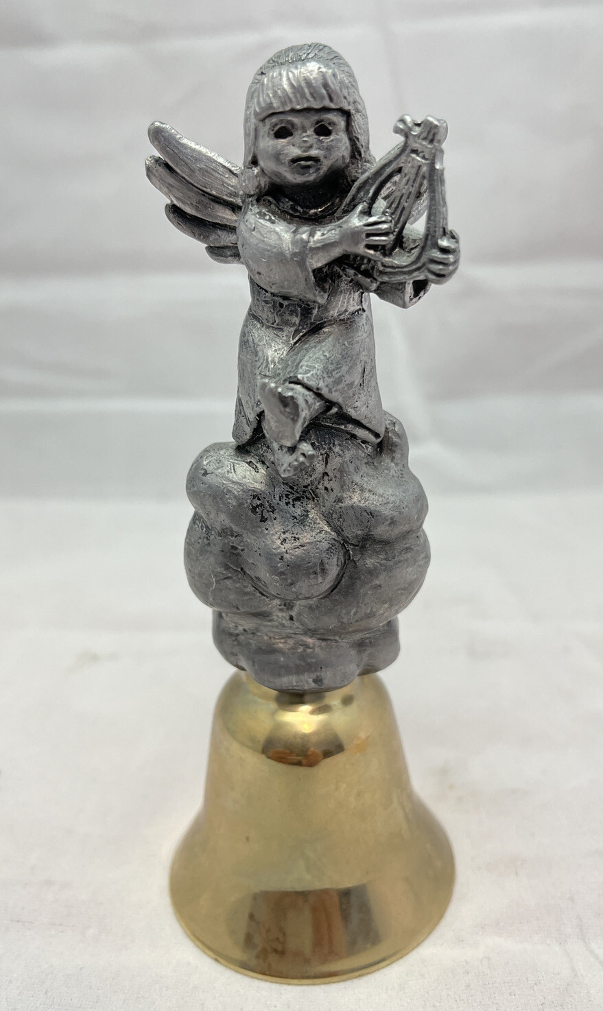 Micheal Ricker Pewter Angel Bell Signed And Numbered “Lyndsey”. 5.5 ...
