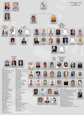 Gambino Family Chart Mafia Organized Crime Mob Mobster 8x10 PHOTO PRINT ...