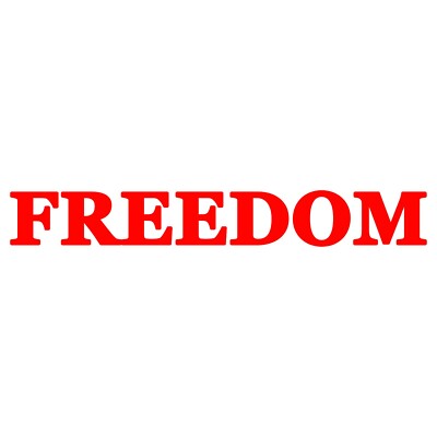 Freedom Sticker - Freedom Decal - 2 Pack - Select Color and Size by ...