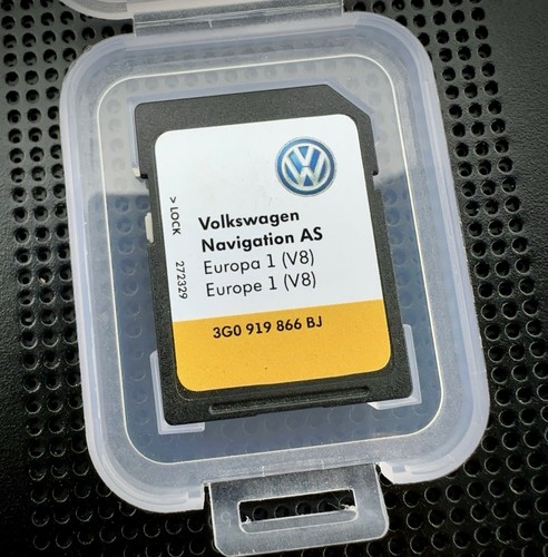 Original VW SD KARTE, EUROPA Navigation VW Discover Media 2, AS Navi V8 ...