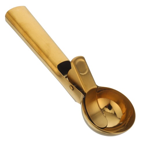 Large Metal Ice Scoop Heavy Duty Cream Fruit Scooper Stainless Steel ...