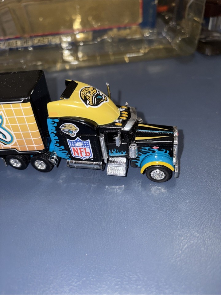 FLEER COLLECTIBLES DIECAST NFL JACKSONVILLE JAGUARS TRACTOR-TRAILER ...