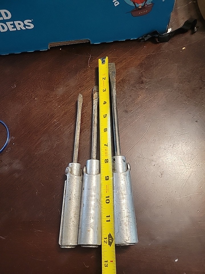Vtg TUFFY Screwdriver Swallow Airplane Co. Hi-Torque Lever Flathead Set ...