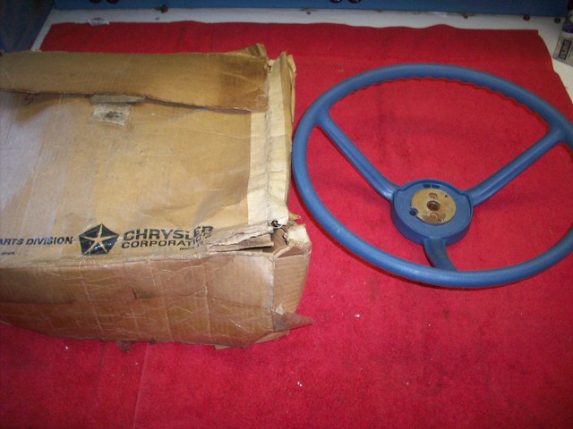 1970's Mopar Steering Wheel Blue Dodge Dart Plymouth Duster for sale ...