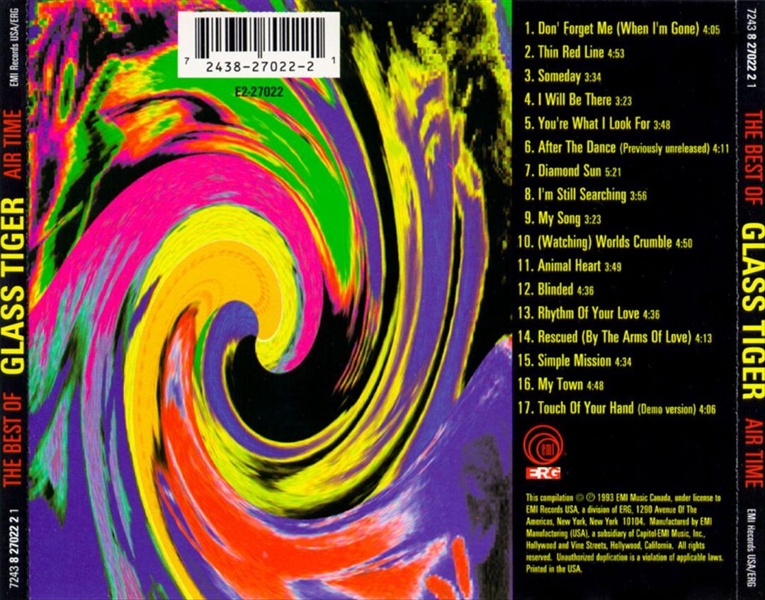 GLASS TIGER - THE BEST OF GLASS TIGER: AIR TIME NEW CD 724382702221| eBay