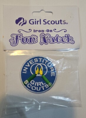 GIRL SCOUT Fun Patch Single Badge: INVESTITURE Iron-On | eBay