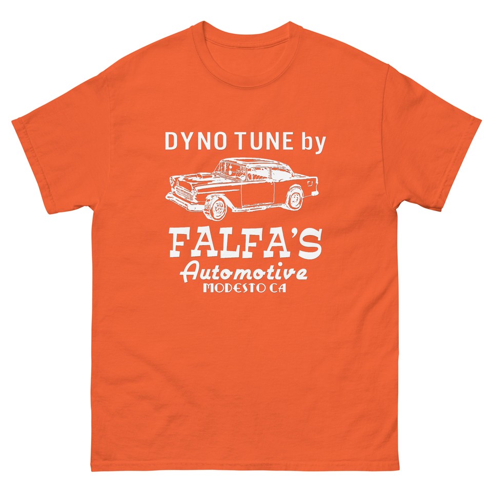 FALFA'S AUTOMOTIVE T SHIRT AMERICAN GRAFFITI 55 CHEVY GASSER TWO LANE ...