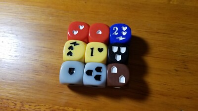 Descent Journeys In The Dark 2nd Ed Dice Pack, Set of 9 (Rare OOP) | eBay